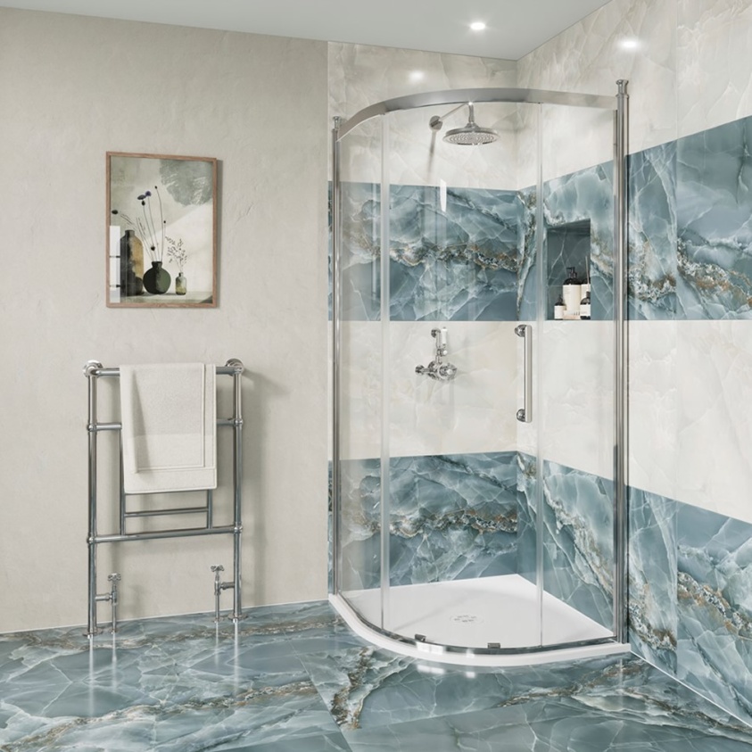Burlington Classique 800mm Chrome Quadrant Shower Enclosure